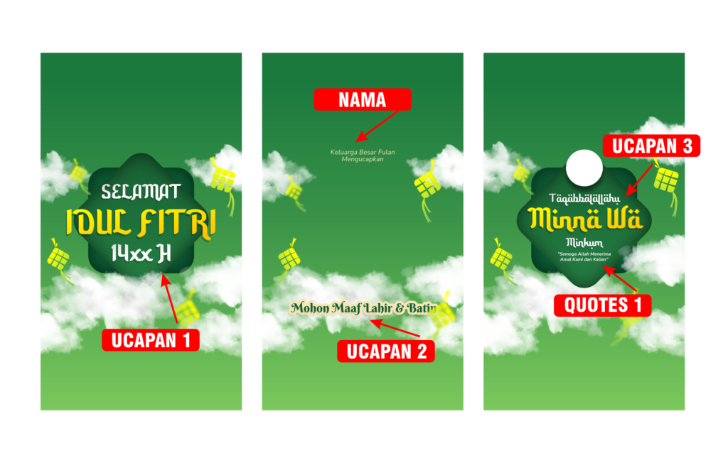 Cara Isi format Order Ucapan Lebaran – Creative Visuale